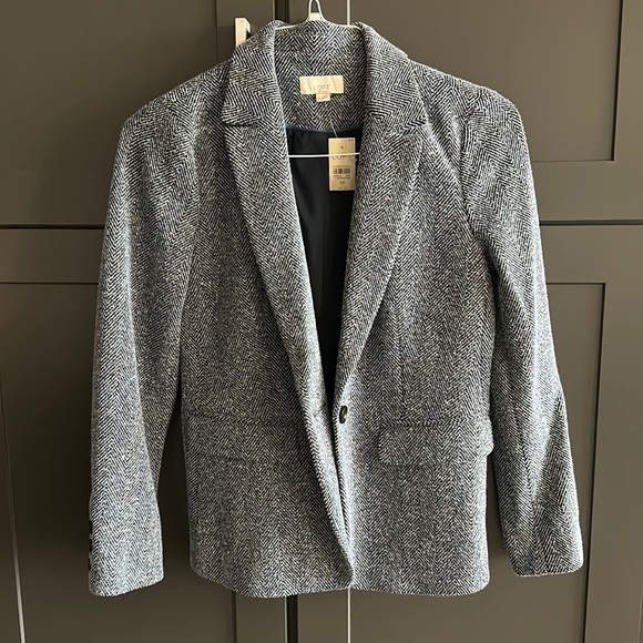LOFT | Jackets & Coats | Nwt Loft Herringbone Knit Blazer | Poshmark